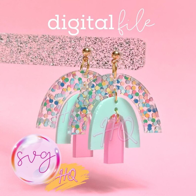 Layered Arch Earrings SVG - Etsy