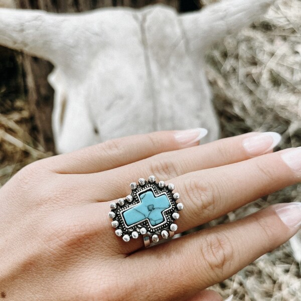 Turquoise Cross - Etsy