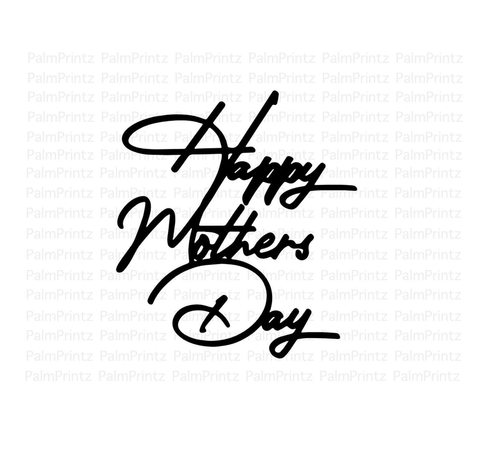 Happy Mothers Day Cupcake or Cake Topper SVG and PNG, Cut File Cricut ...