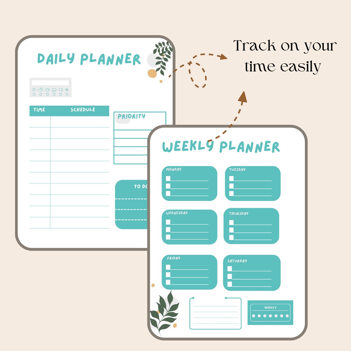 Weekly Planner, Daily Planner, Printable Plan, Notes - Etsy