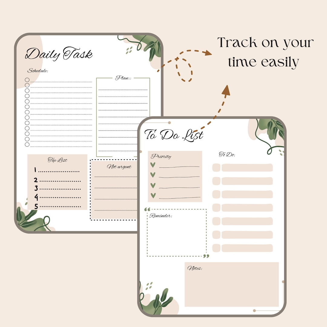 To Do List, Printable Planner, Digital Planner, Task Planner - Etsy