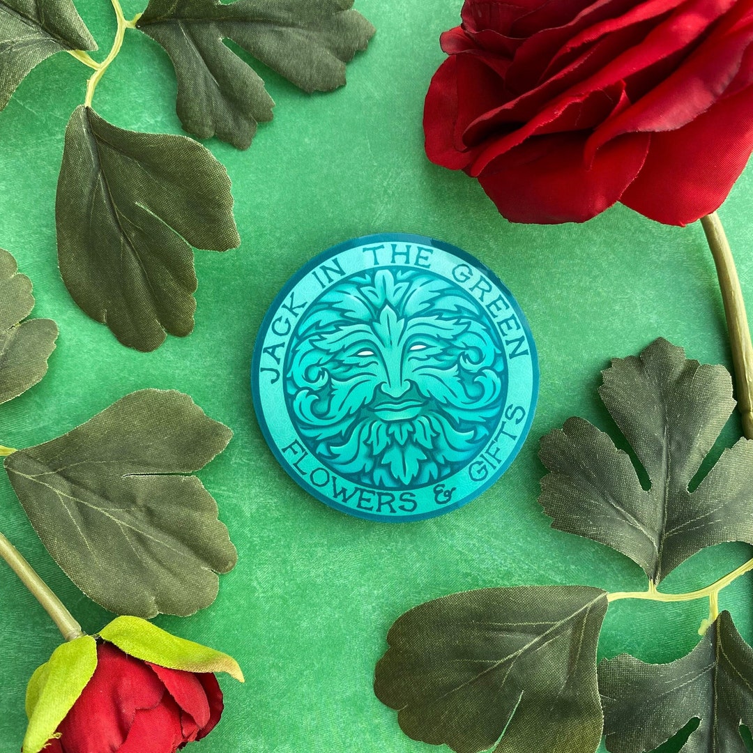 Jack in the Green Waterproof 3 in Sticker, Green Man Sticker, Witch ...