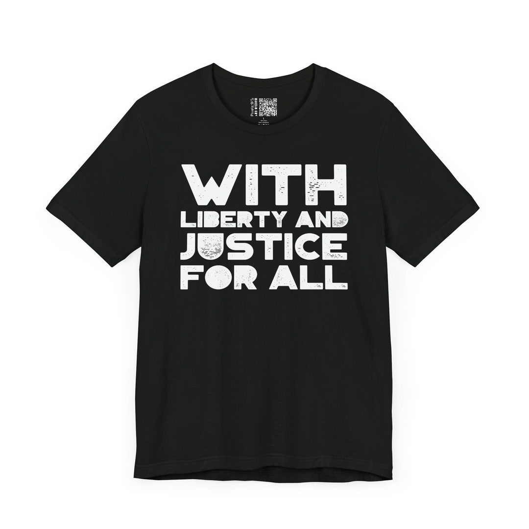 Patriotic Tee | Pledge of Allegiance Tee | With Liberty and Justice ...