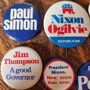 14 Political Campaign Advertising Pins, Lot of 14 - Etsy