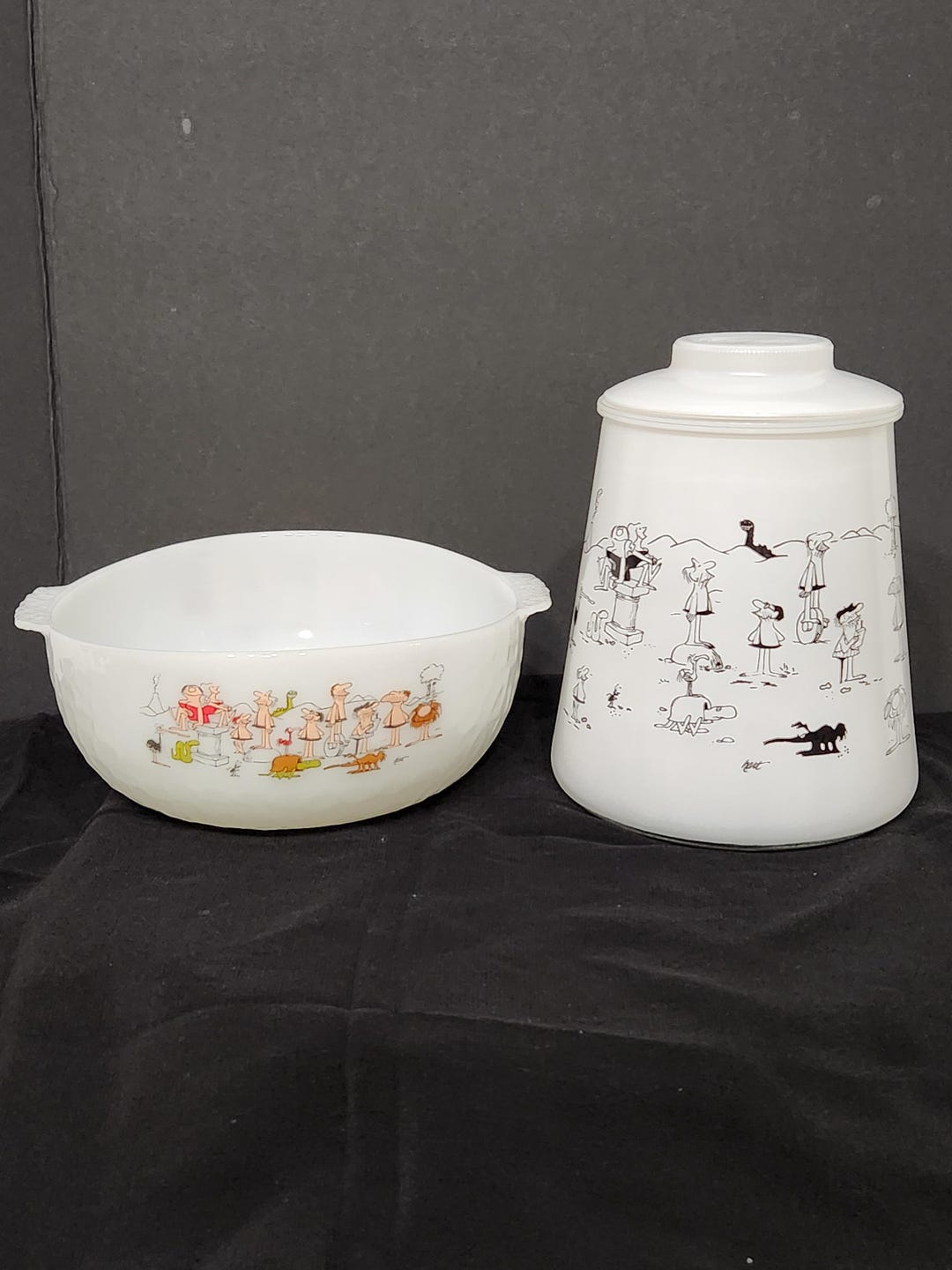 BC Caveman Comic Strip Johnny Hart Mixing Bowl USA Oven Proof Anchor ...