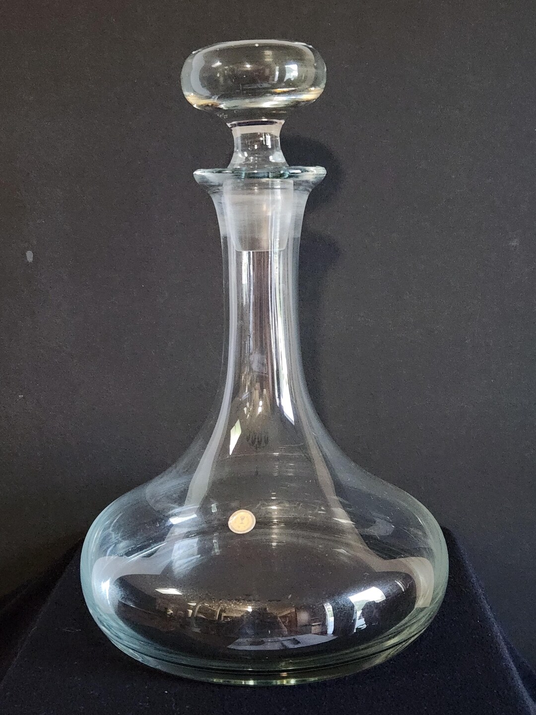 Vintage Ship Decanter Carafe Made in Romania Original Sticker Attached ...