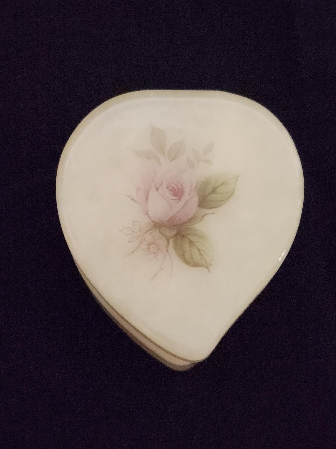 Alabaster Jewelry Box, Trinket Box, Original Made in Italy Sticker on ...