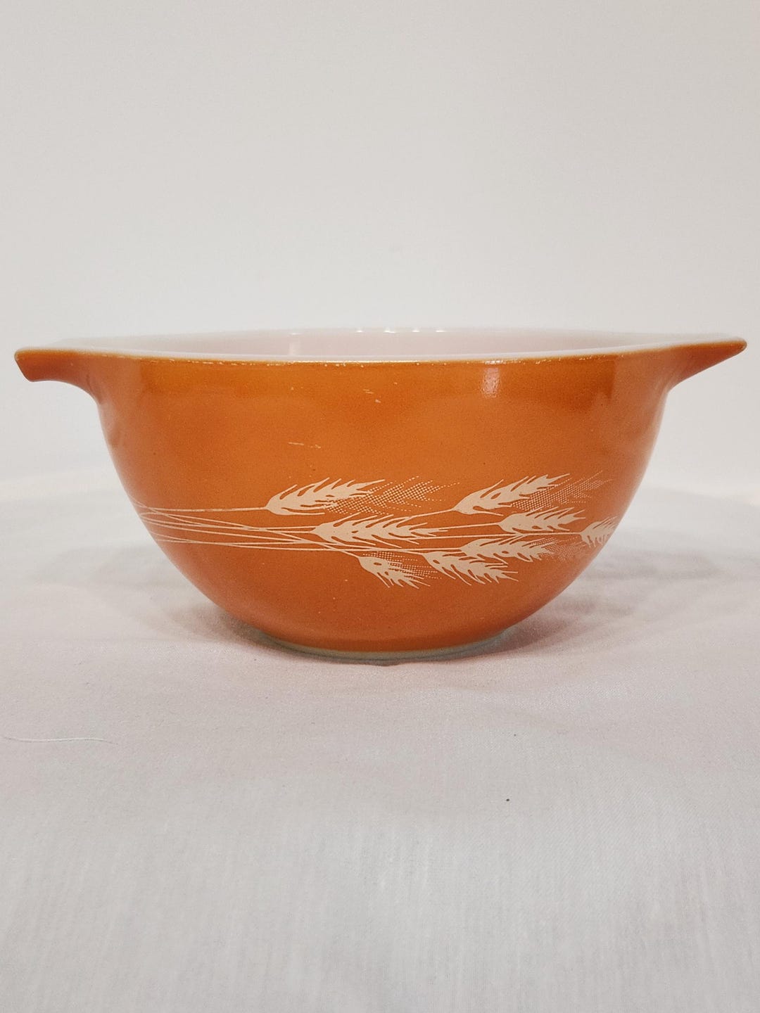 Pyrex 441 Cinderella Nesting Mixing Bowl, Autumn Harvest Wheat Orange ...