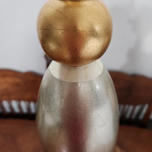 Atomic MCM Gold Silver Missile Table Lamp Art Deco Original Harp ...