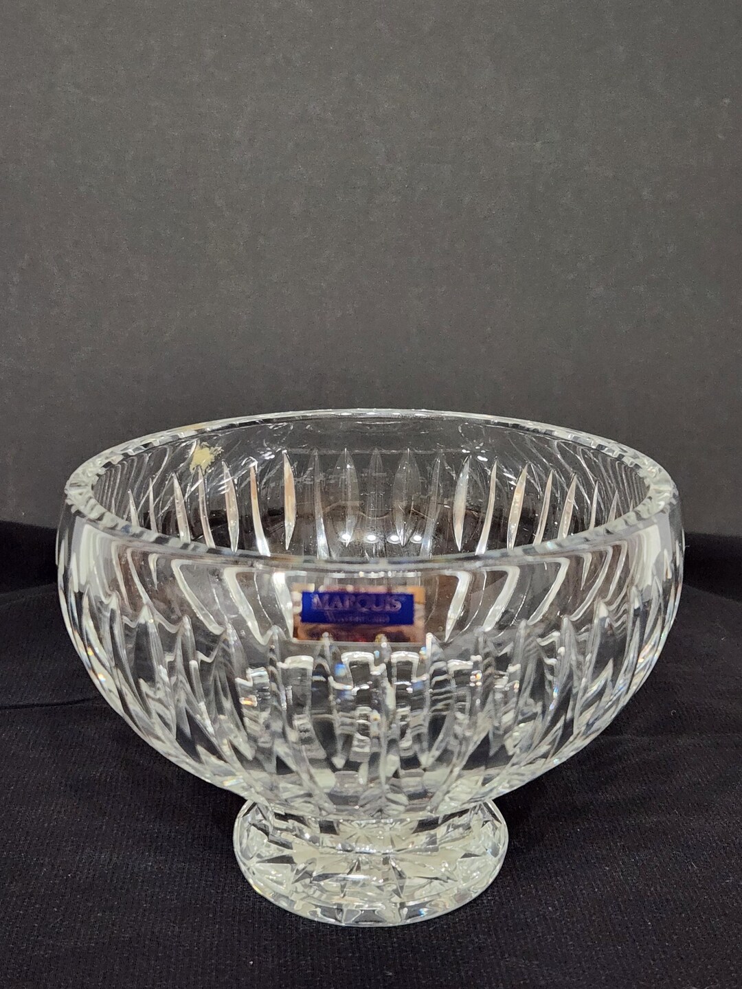 Waterford Marquis Crystal Sheridan Bowl, 2004 NOS, Footed, Made in ...
