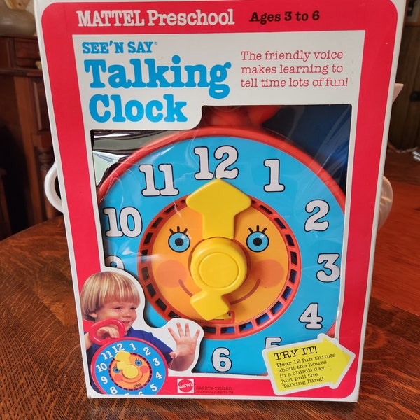 See N Say Clock Toy - Etsy