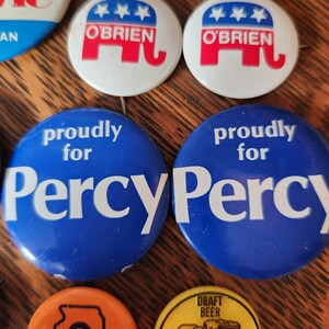 14 Political Campaign Advertising Pins, Lot of 14 - Etsy