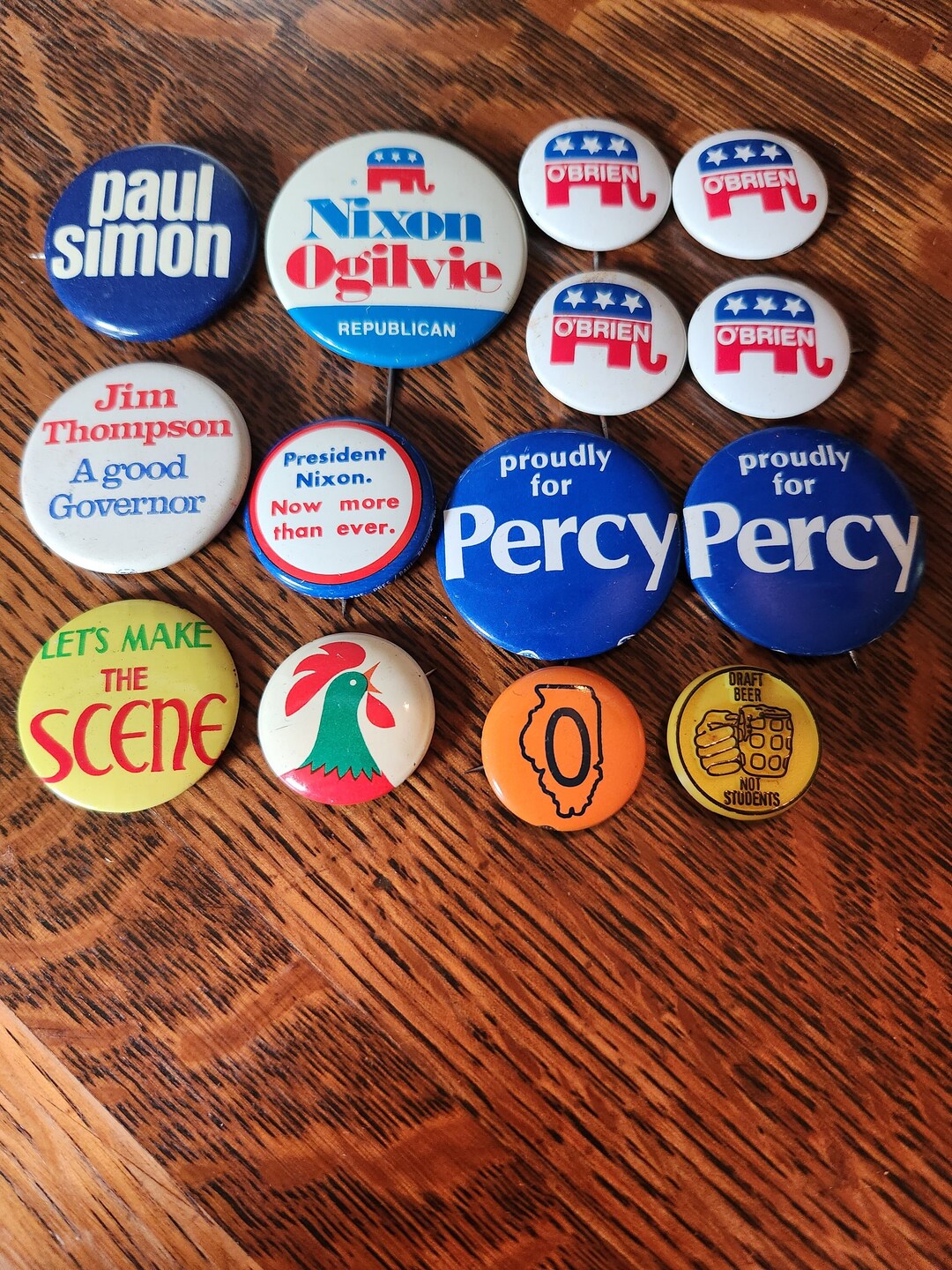 14 Political Campaign Advertising Pins, Lot of 14 - Etsy