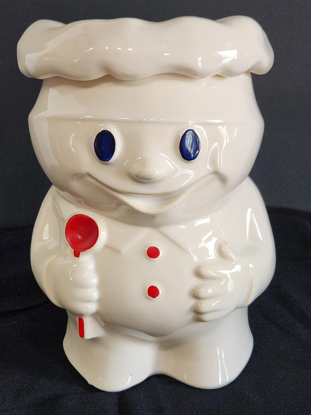Mccoy Bobby Baker Doughboy Cookie Jar, Hand Painted in Excellent ...