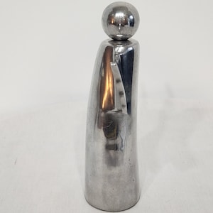 Silver Aluminum Angel Figurine, Minimalist Modern MCM Style Decor ...