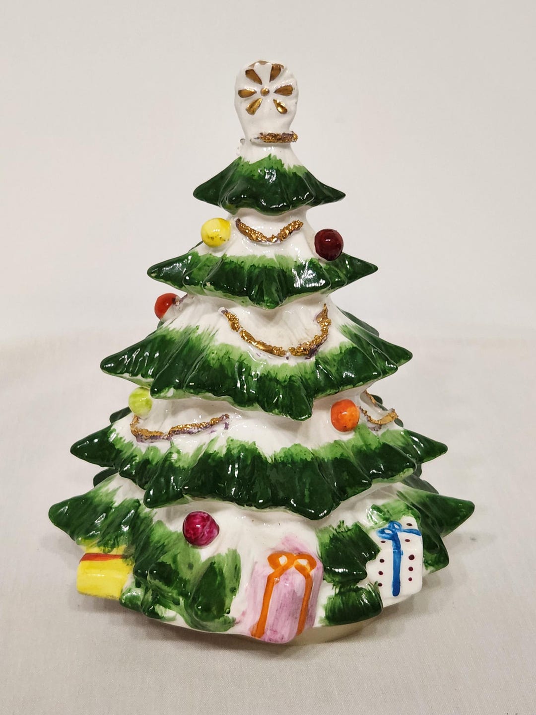 Ceramic Christmas Tree Musical, 1984 Treasure Masters Bone China, Made ...