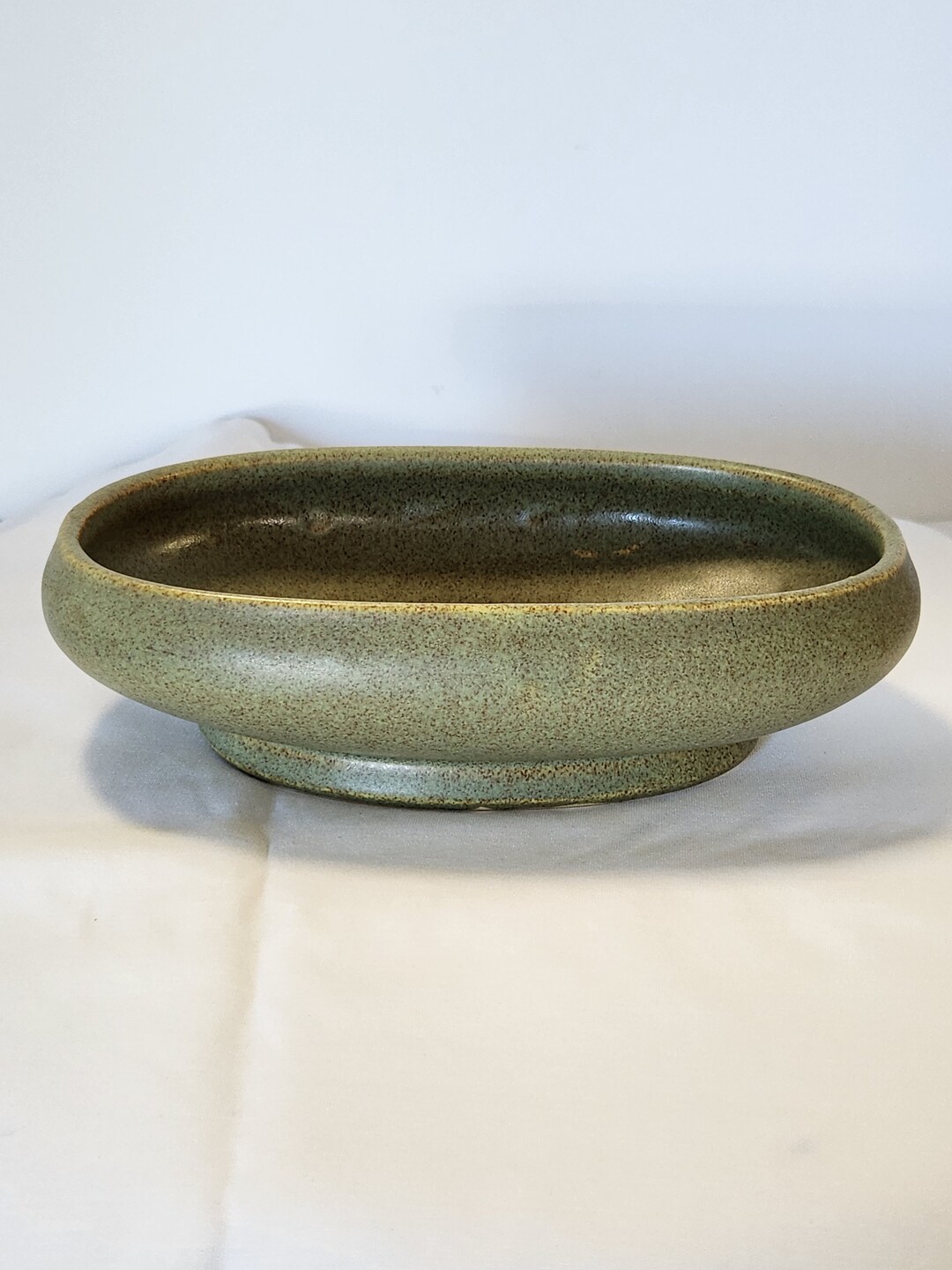 Mccoy Pottery Floraline 476-8 USA Green Oval Succulent Planter Bowl ...