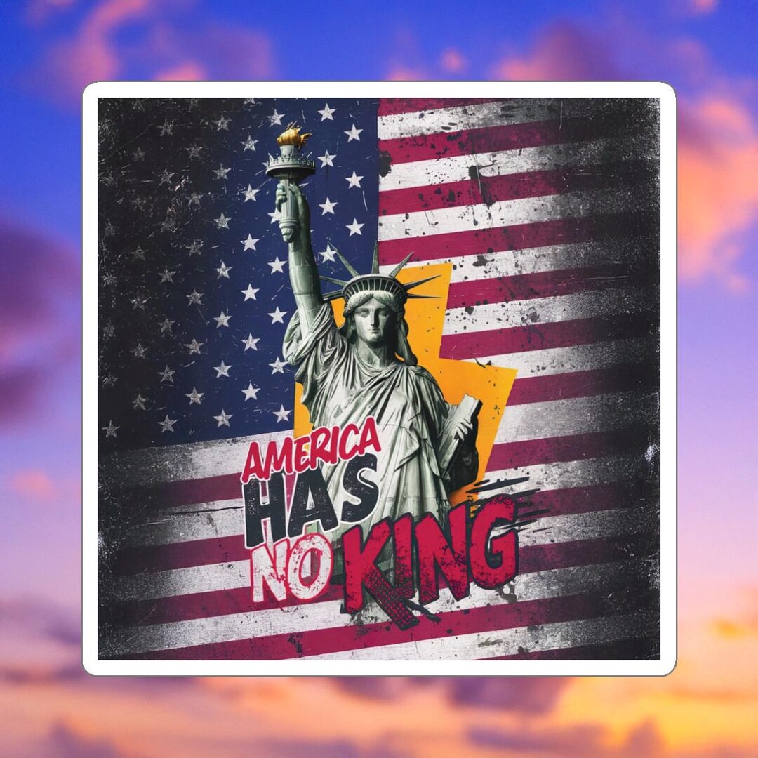 America Has No King Vinyl Sticker Car, Cup, Patriotic Vinyl Decal ...