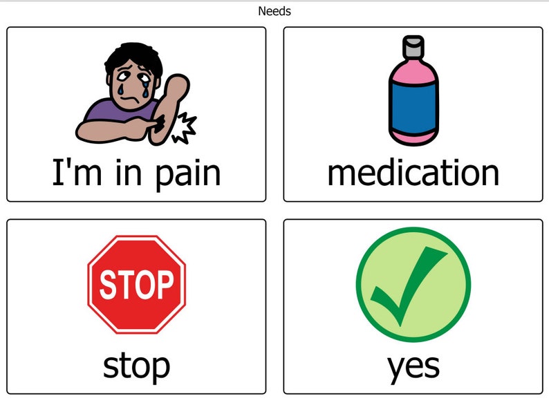 AAC Booklet for Quick Communication - Etsy