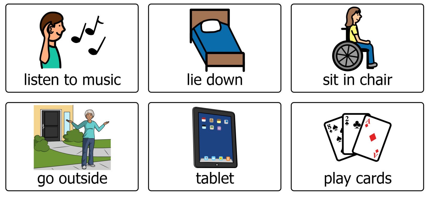 Quiet Activities AAC Board Low-tech - Etsy