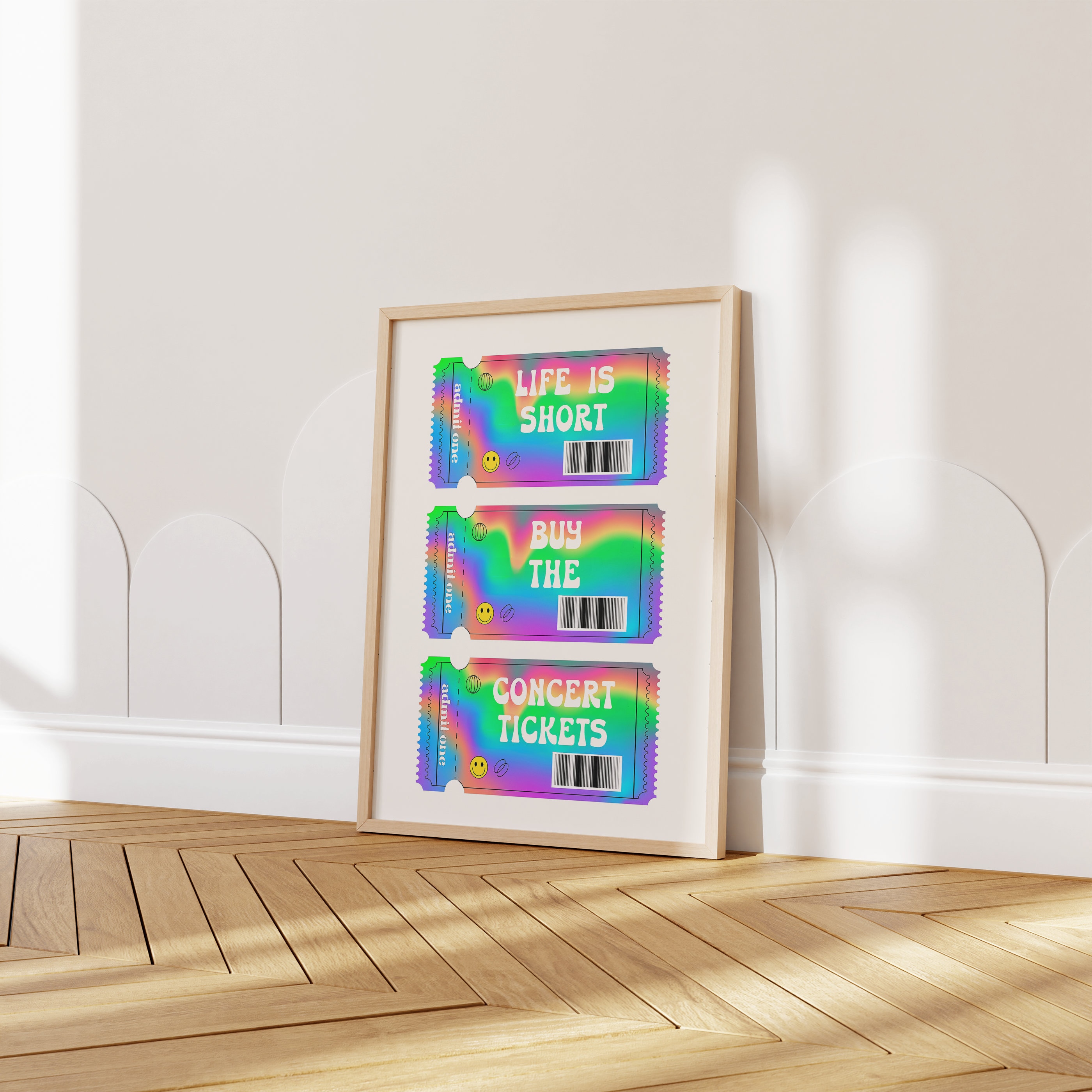 Y2K Vibes Concert Tickets Retro Poster Print Trendy Wall Art and ...