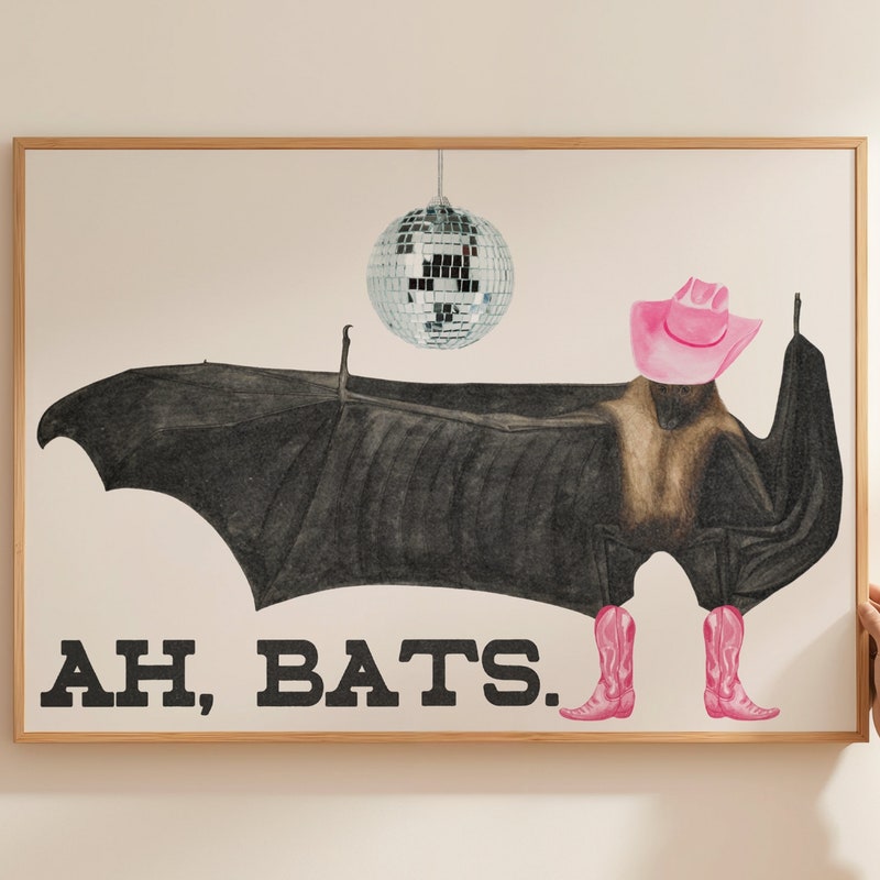 Bat Poster - Etsy