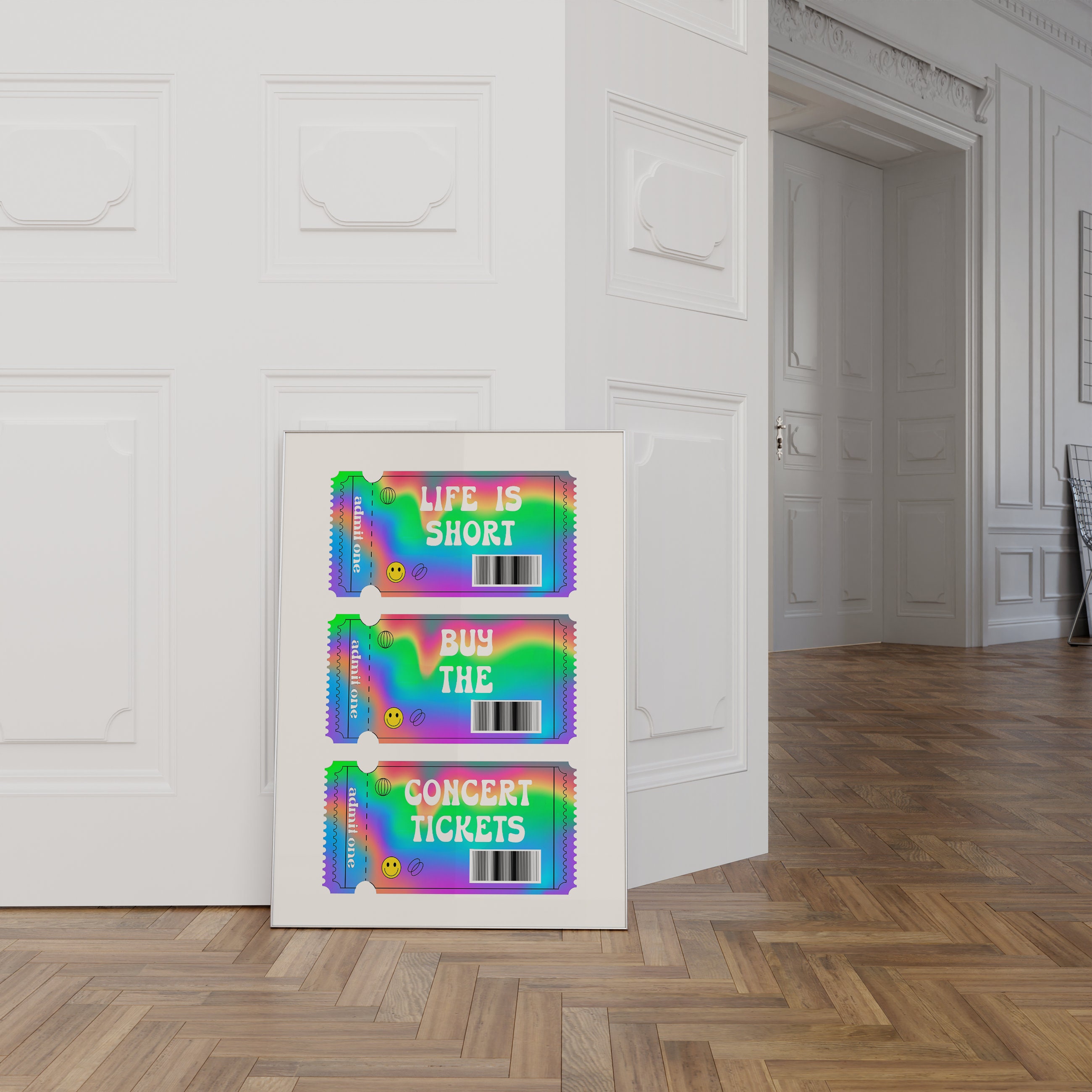 Y2K Vibes Concert Tickets Retro Poster Print Trendy Wall Art and ...