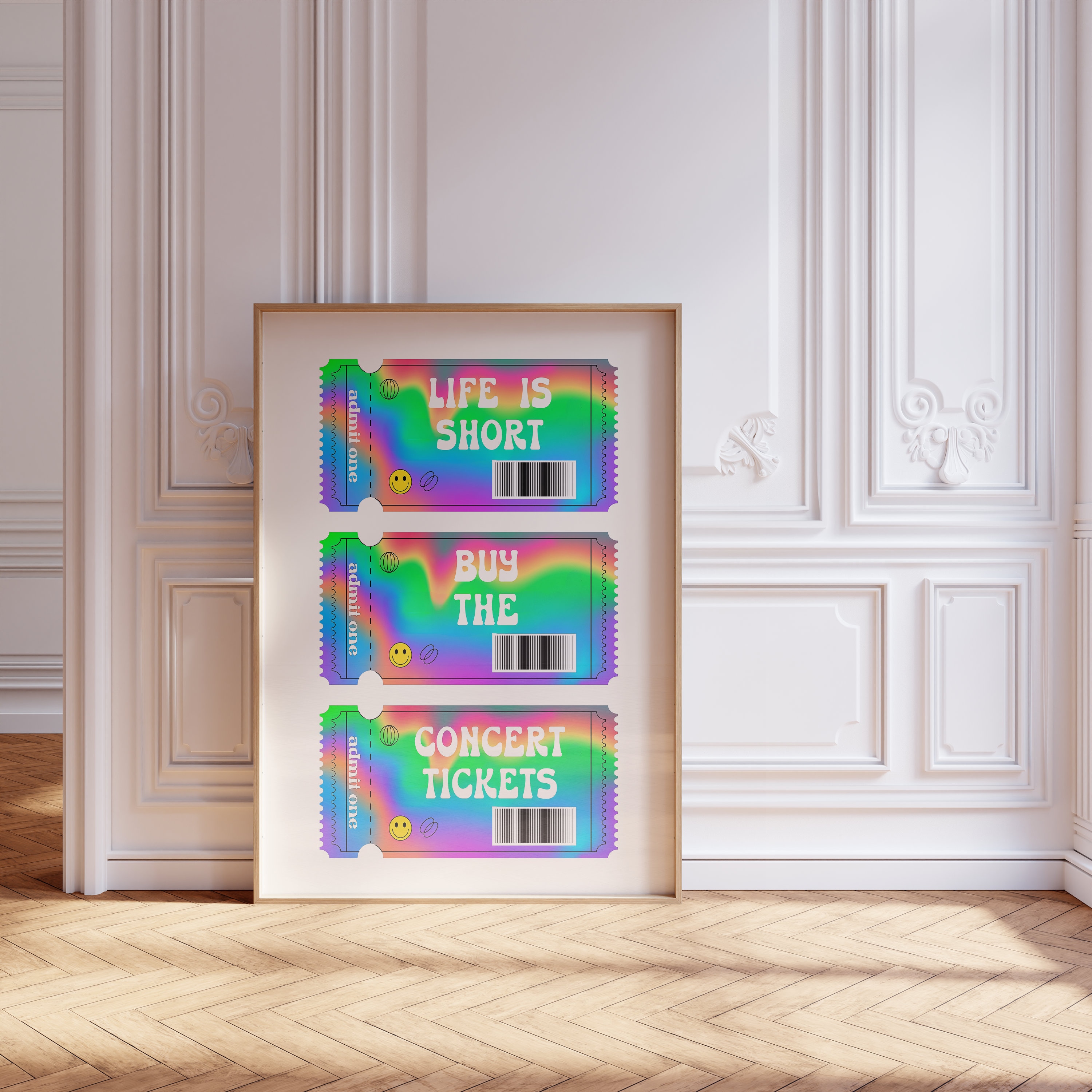 Y2K Vibes Concert Tickets Retro Poster Print Trendy Wall Art and ...