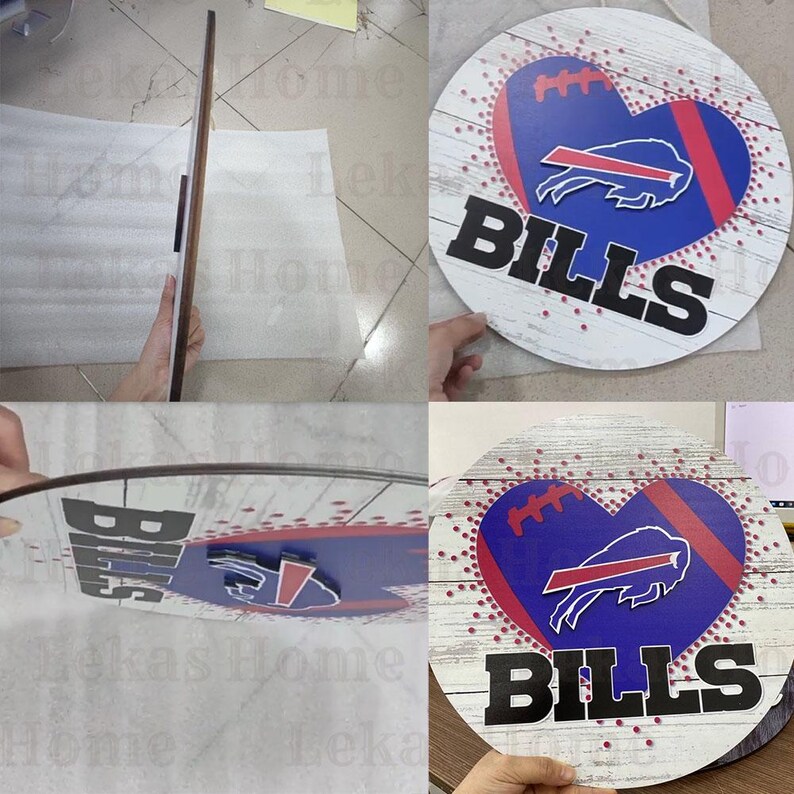 Heart Bills Door Decor, Bills Mafia Door Hanger, America Football ...