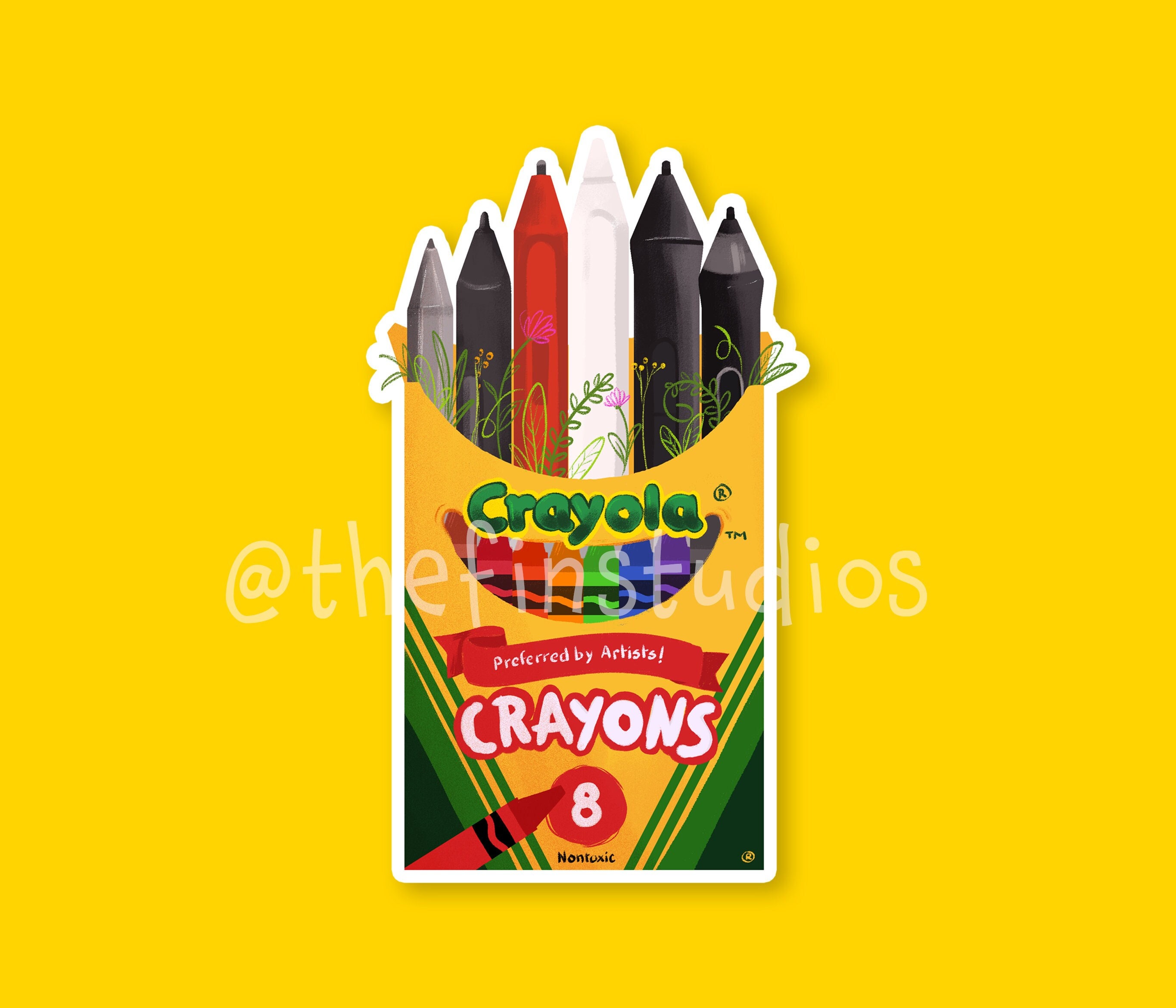 Cute Digital Artist Crayola Sticker Stylus Crayons - Etsy