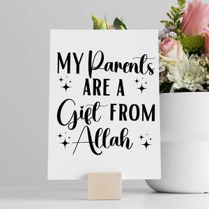 My Parents Are A Gift From Allah SVG, Islamic Decor PNG, Deen Islam ...