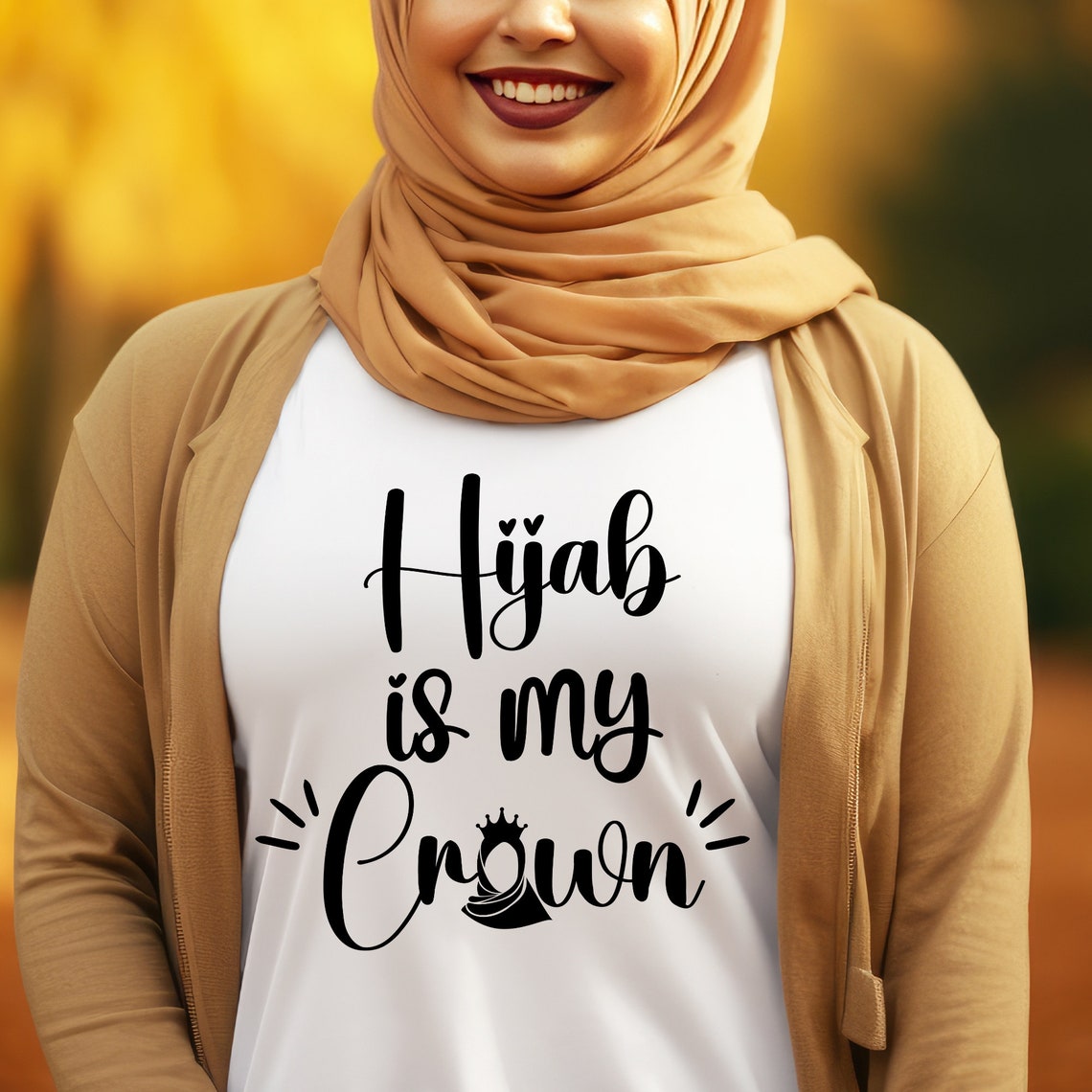 Hijab is My Crown SVG, Islamic Hijab PNG, Muslim Woman Gift, Deen ...