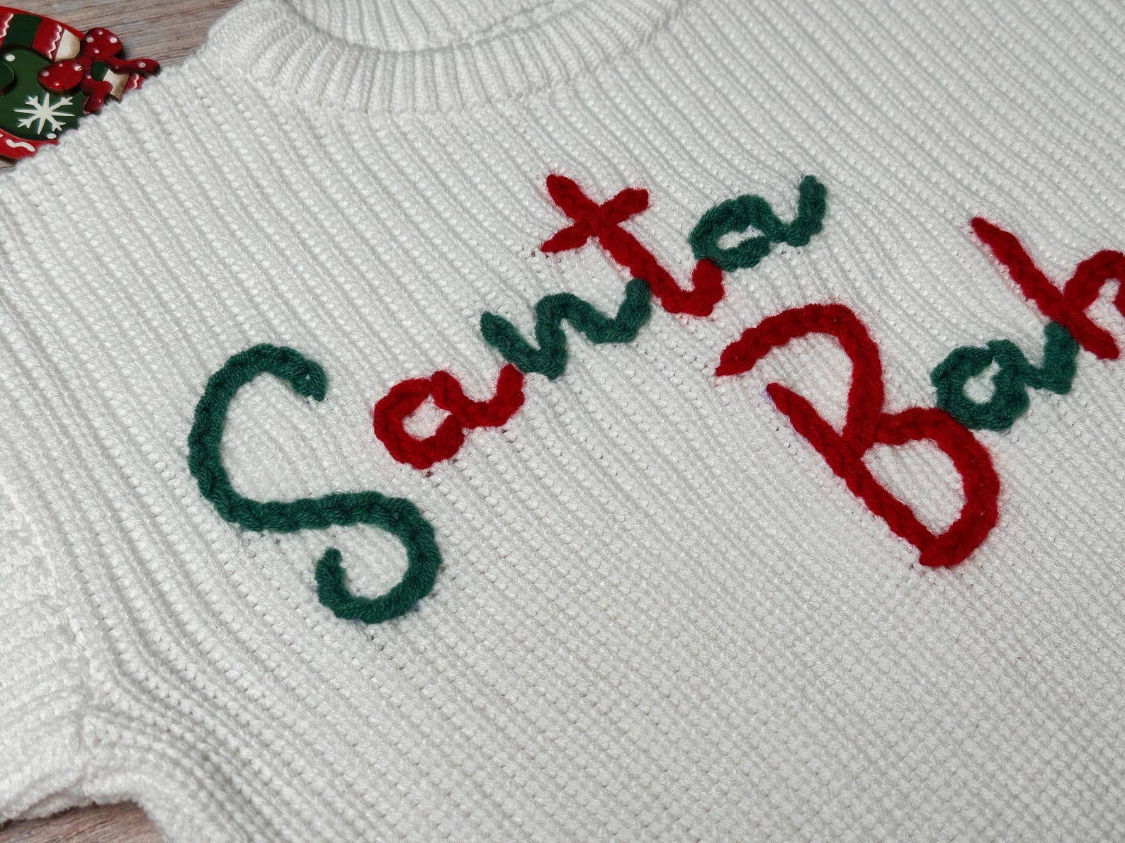 Christmas Santa Baby Sweater,newborn First Christmas Gift, Personalized ...