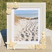 Beach Board Picture Frame | Seaside Photo Frame | Holds 5X7 Photo ...