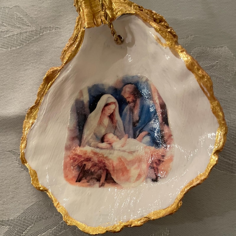 Oyster Shell Nativity - Etsy