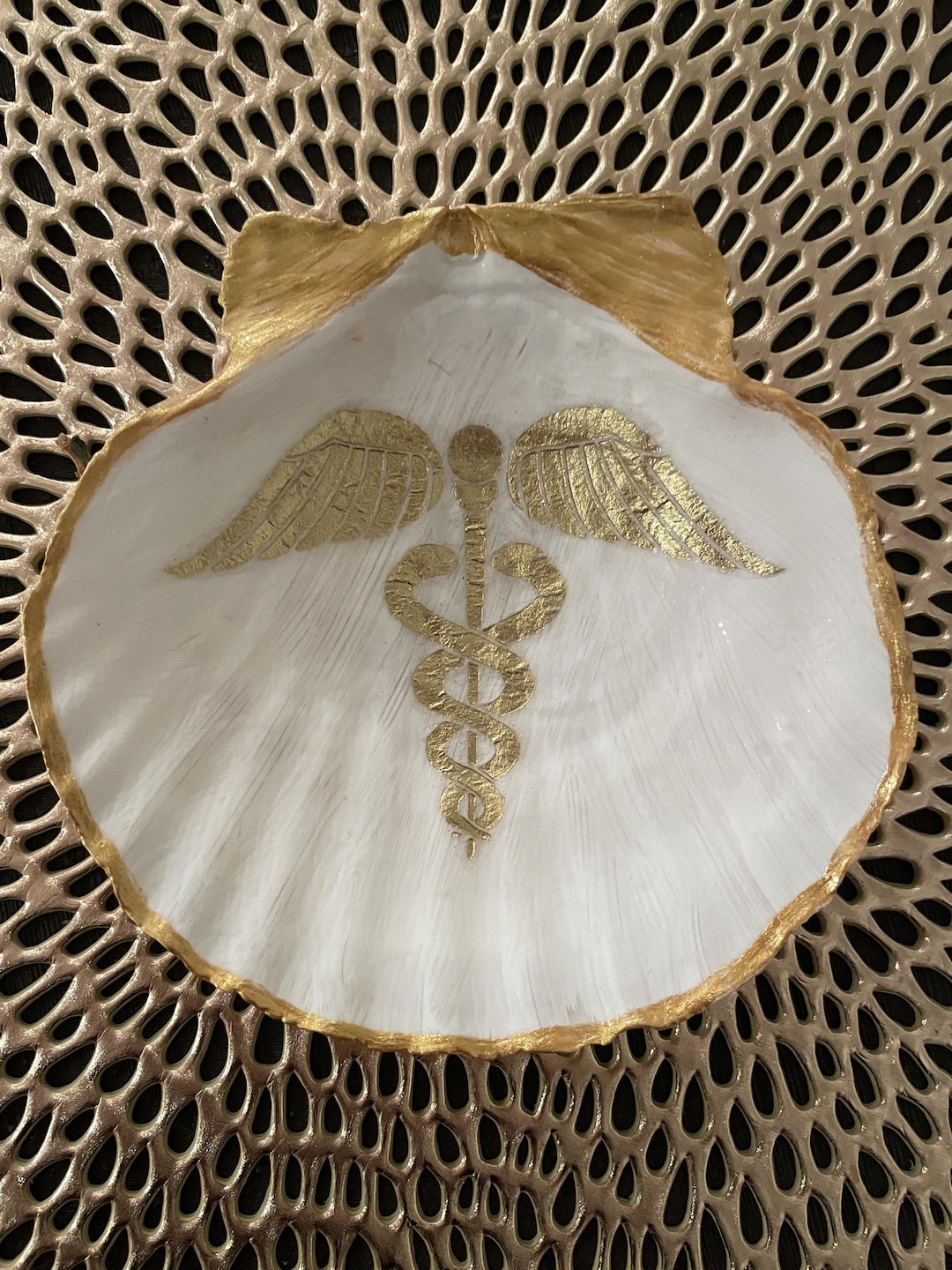 Medical Scallop Shell Trinket Dish W/optional Personalization - Etsy