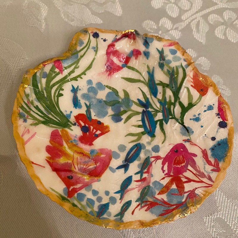Decoupage Shells - Etsy