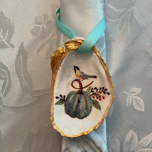 Elegant Pumpkin Handmade Oyster Shell Napkin Rings - Etsy