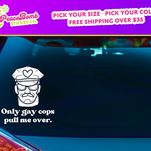 Pull Over Sticker - Etsy