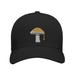 Mushroom Dripping Trippy Trucker Cap Black Mesh Back With Golden White ...