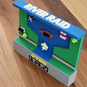 Atari 2600 Diorama - River Raid - Art / Shelf Decor / Activision - Etsy