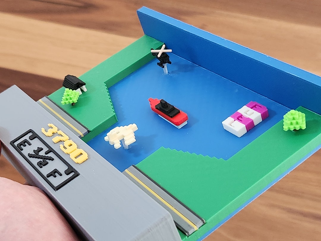 Atari 2600 Diorama - River Raid - Art / Shelf Decor / Activision - Etsy