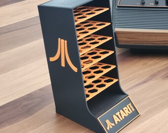 Atari 7800 Cartridge Tower / Organizer / Storage / Holder Black and ...