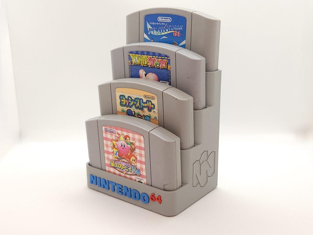Nintendo 64 N64 Cartridge Display (4 Cartridges) Case / Organizer ...