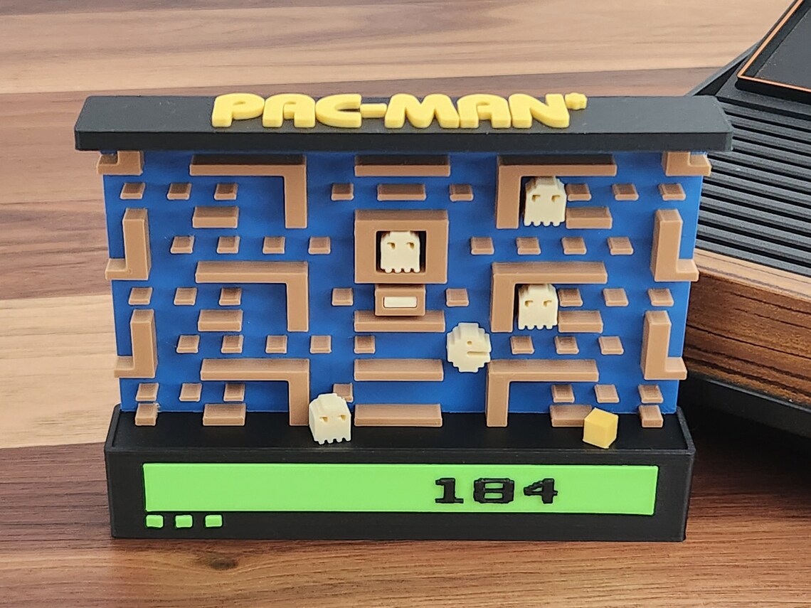 Atari 2600 Diorama Pac-man Art / Shelf Decor - Etsy