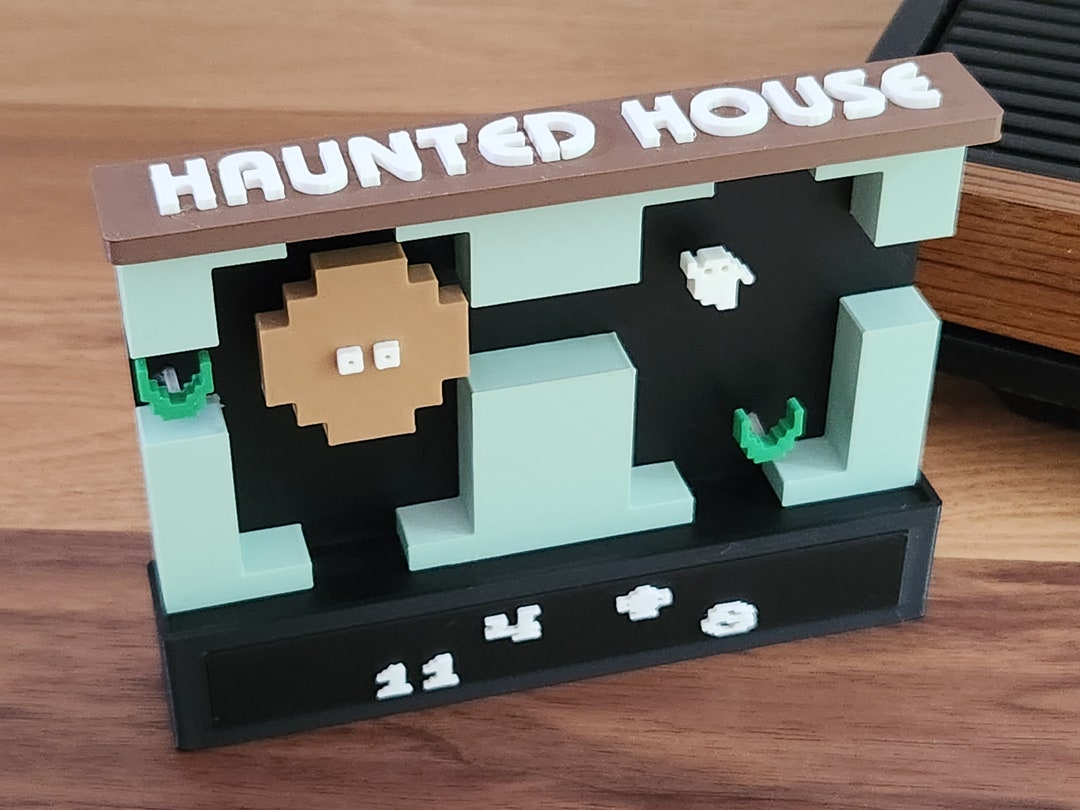 Atari 2600 Diorama - Haunted House - Art / Shelf Decor - Halloween ...
