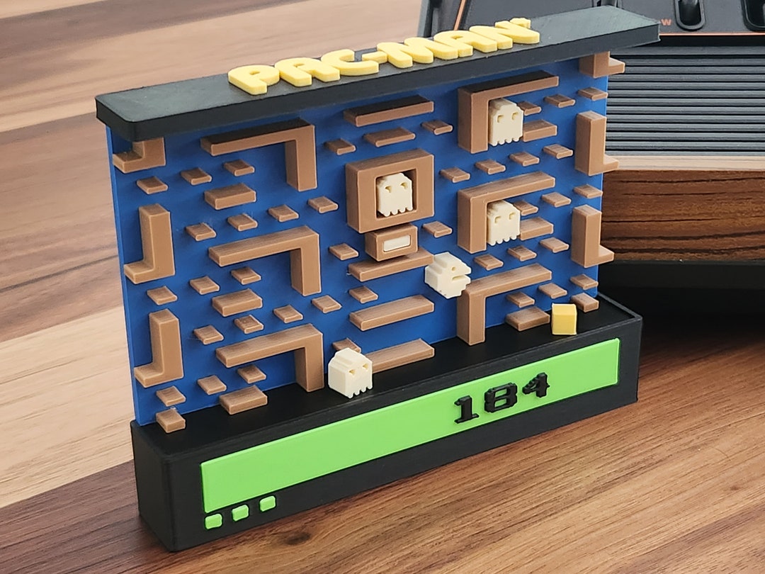 Atari 2600 Diorama - Pac-man - Art / Shelf Decor - Etsy