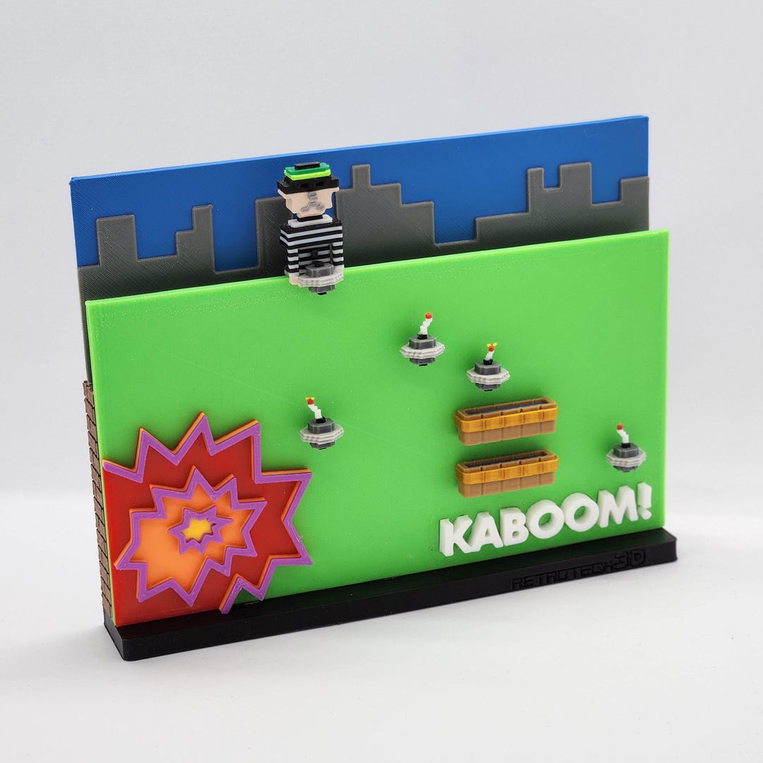 Atari 2600 Diorama - Kaboom! - Art / Shelf Decor / Game Room - Etsy