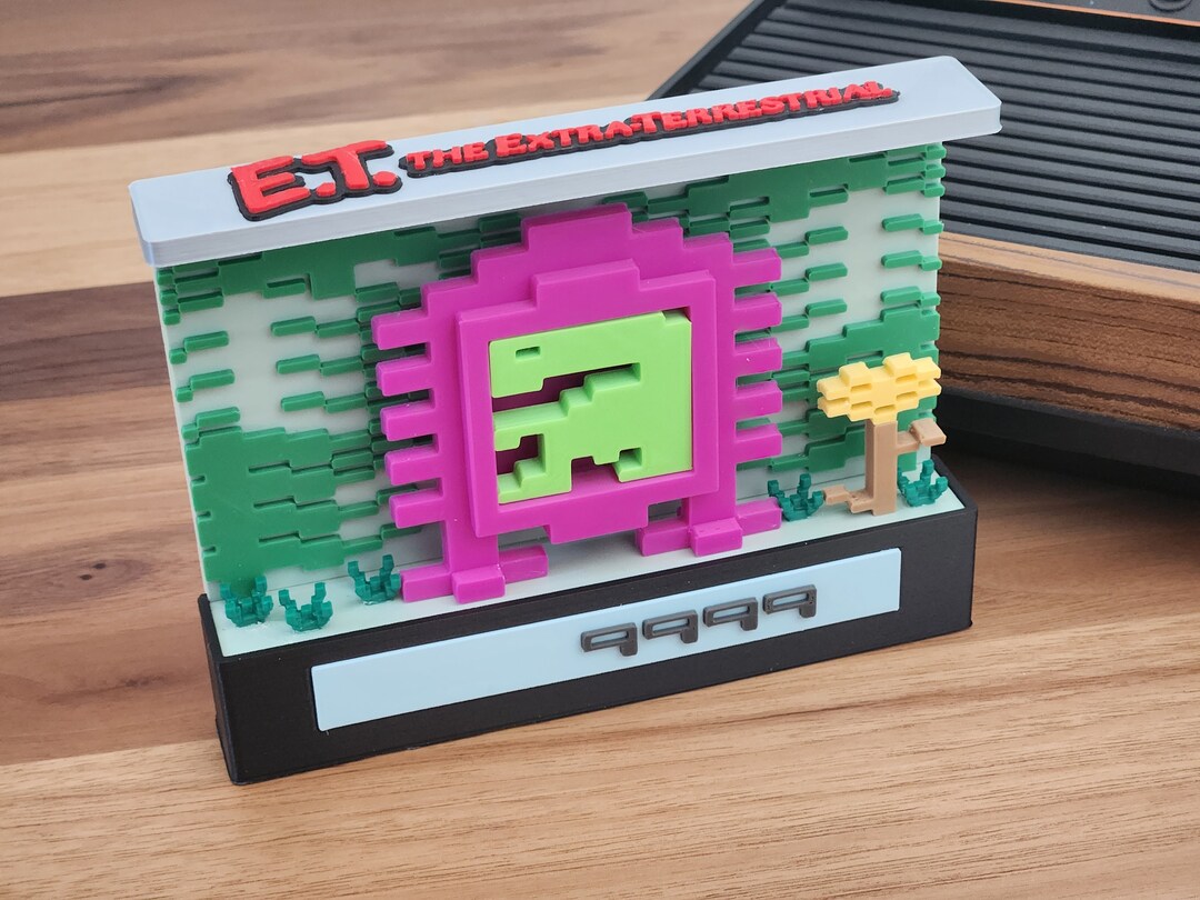 Atari 2600 Diorama - E.T. the Extraterrestrial - Art / Shelf Decor - Etsy