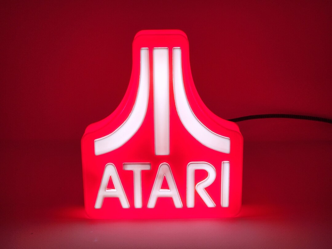 Atari Logo LED Light / Lamp / Shelf Decoration / Usb-type C - RED - Etsy